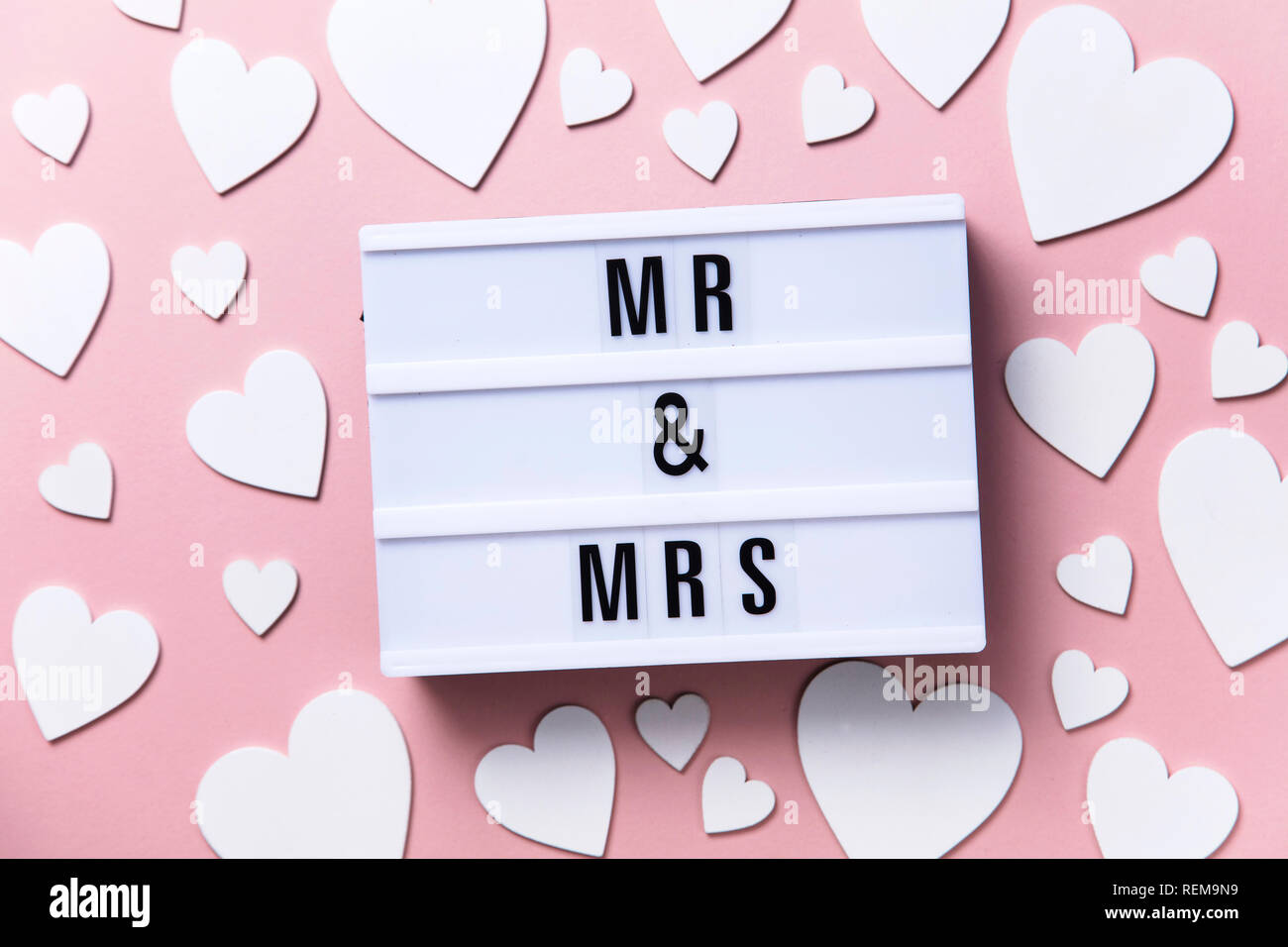 Mr and mrs hearts hi-res stock photography and images - Alamy