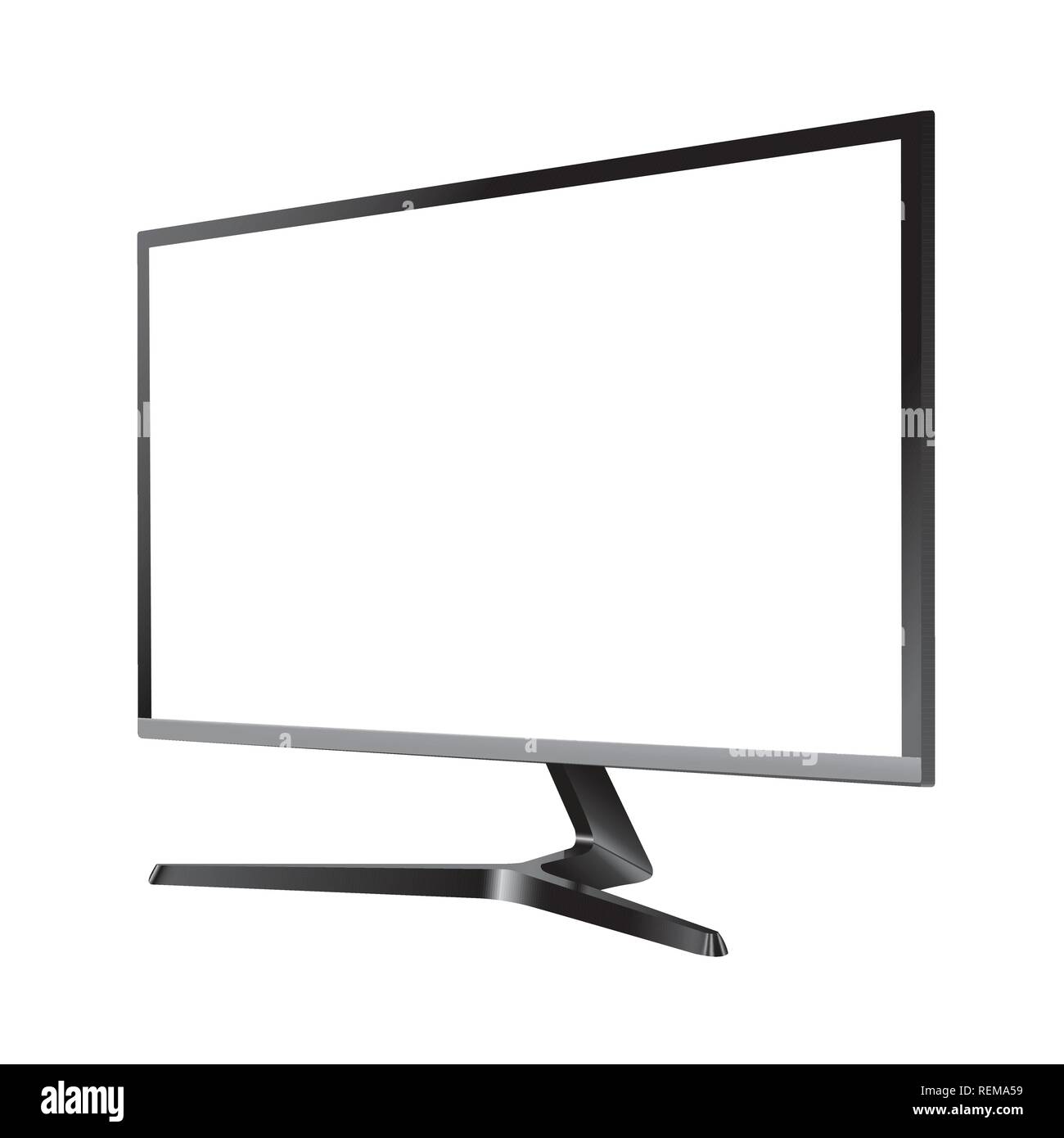 Led Monitor Mockup Vector Stock Vector Image And Art Alamy