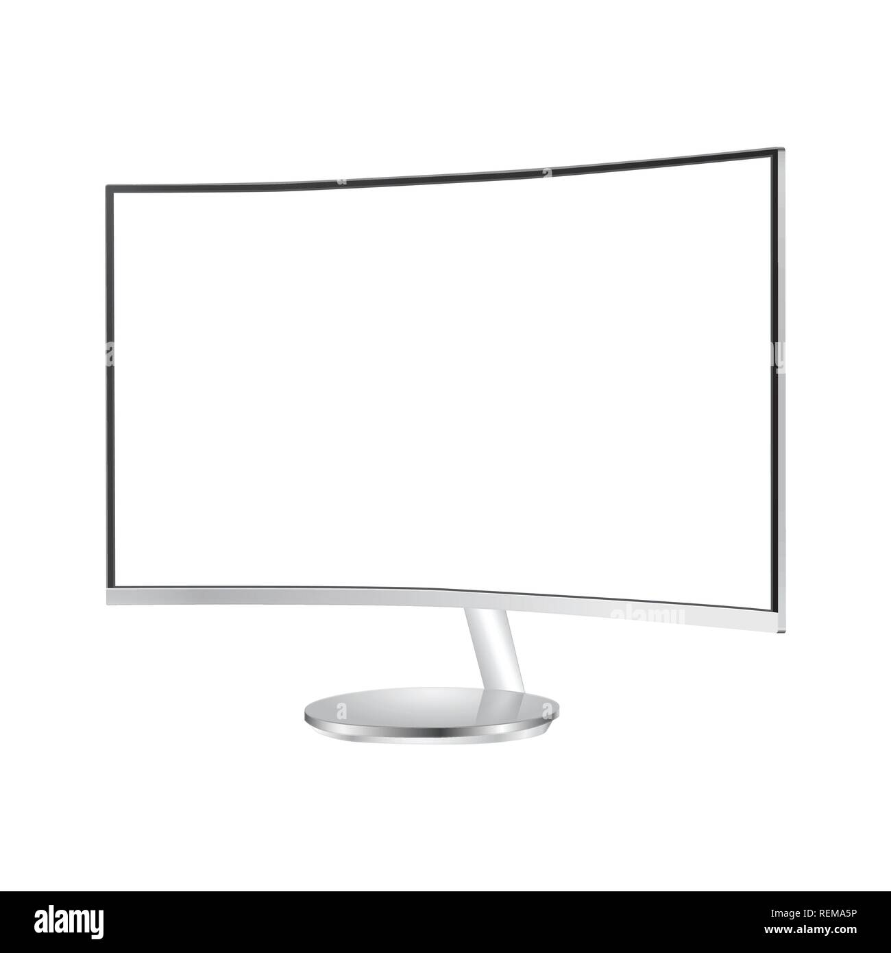 Lcd monitor mockup vector Stock Vector Image & Art - Alamy
