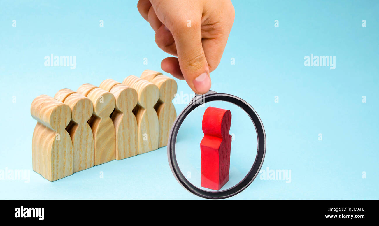 The concept of a business leader. The boss standing in front of the ...