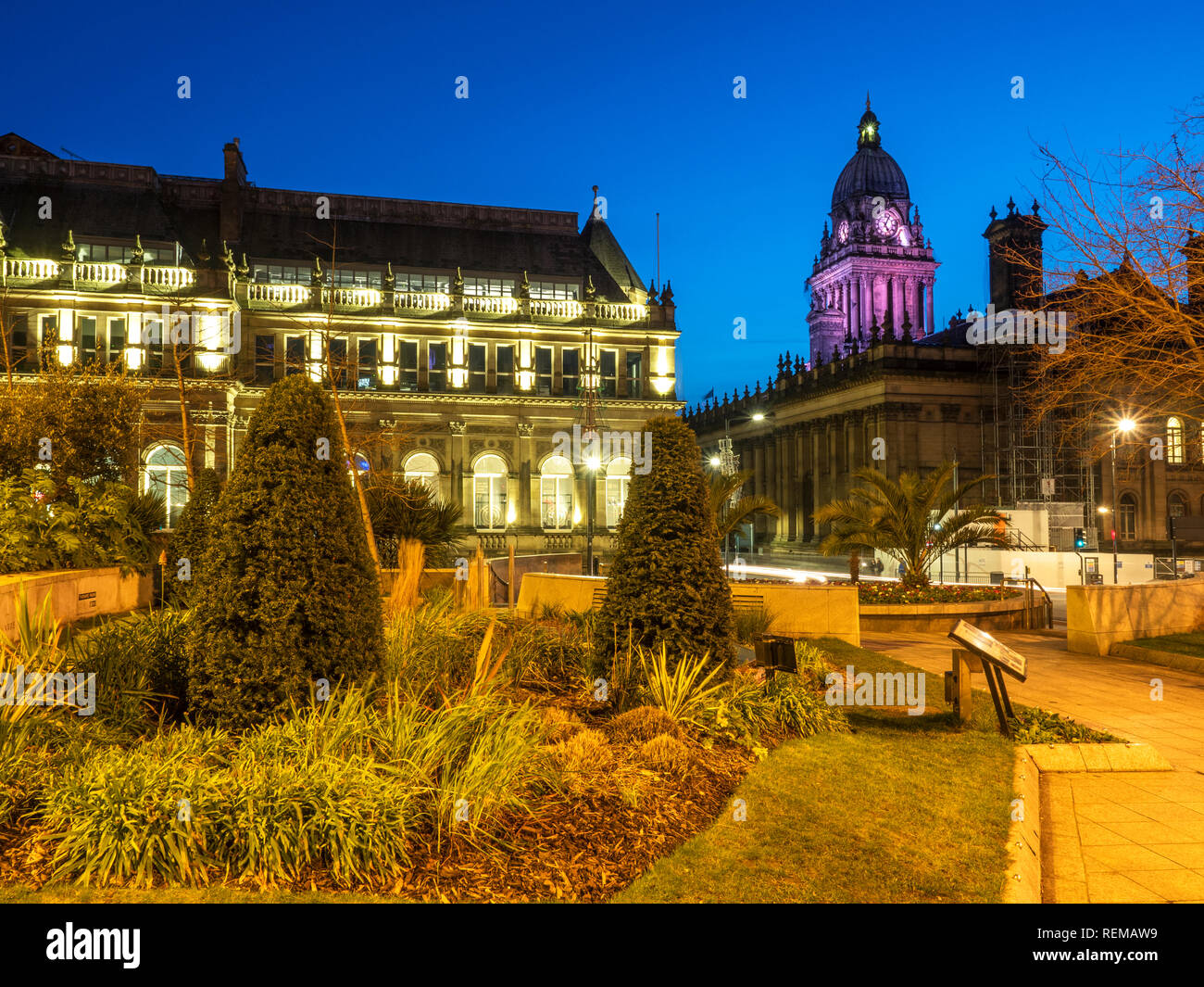 Millennium square in leeds city centre hi-res stock photography and ...