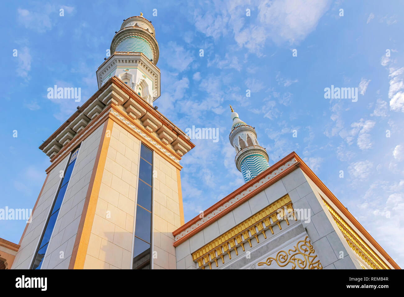 The mosque is in Thailand. It is an important Islamic place. It is ...