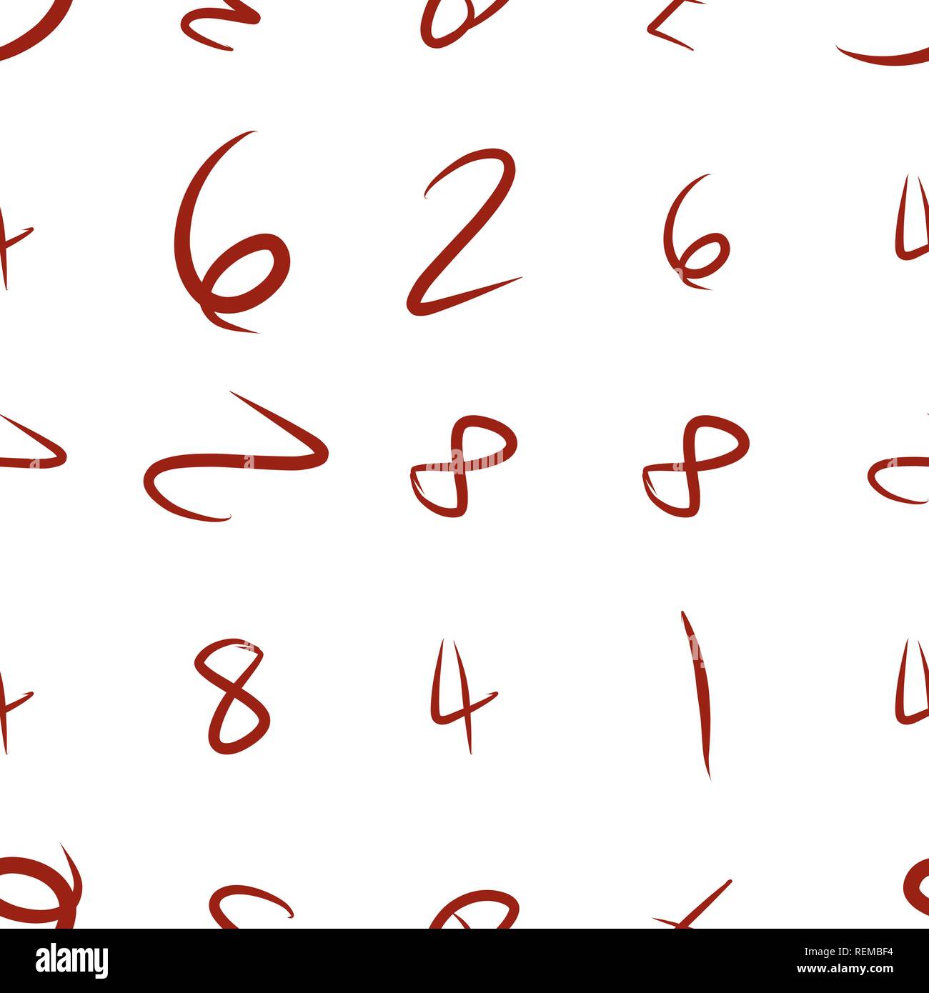 Seamless numbers background Stock Vector Images - Alamy