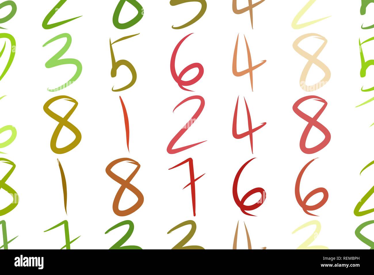Background abstract numbers, hand drawn for design, graphic resource ...