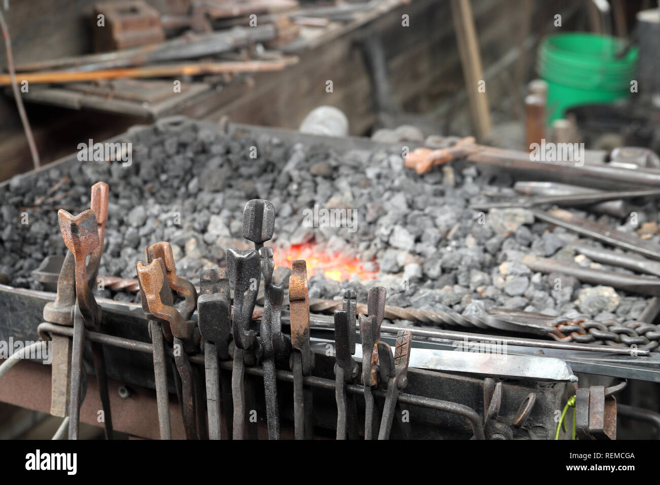 Forging tools blacksmithing hi-res stock photography and images - Alamy