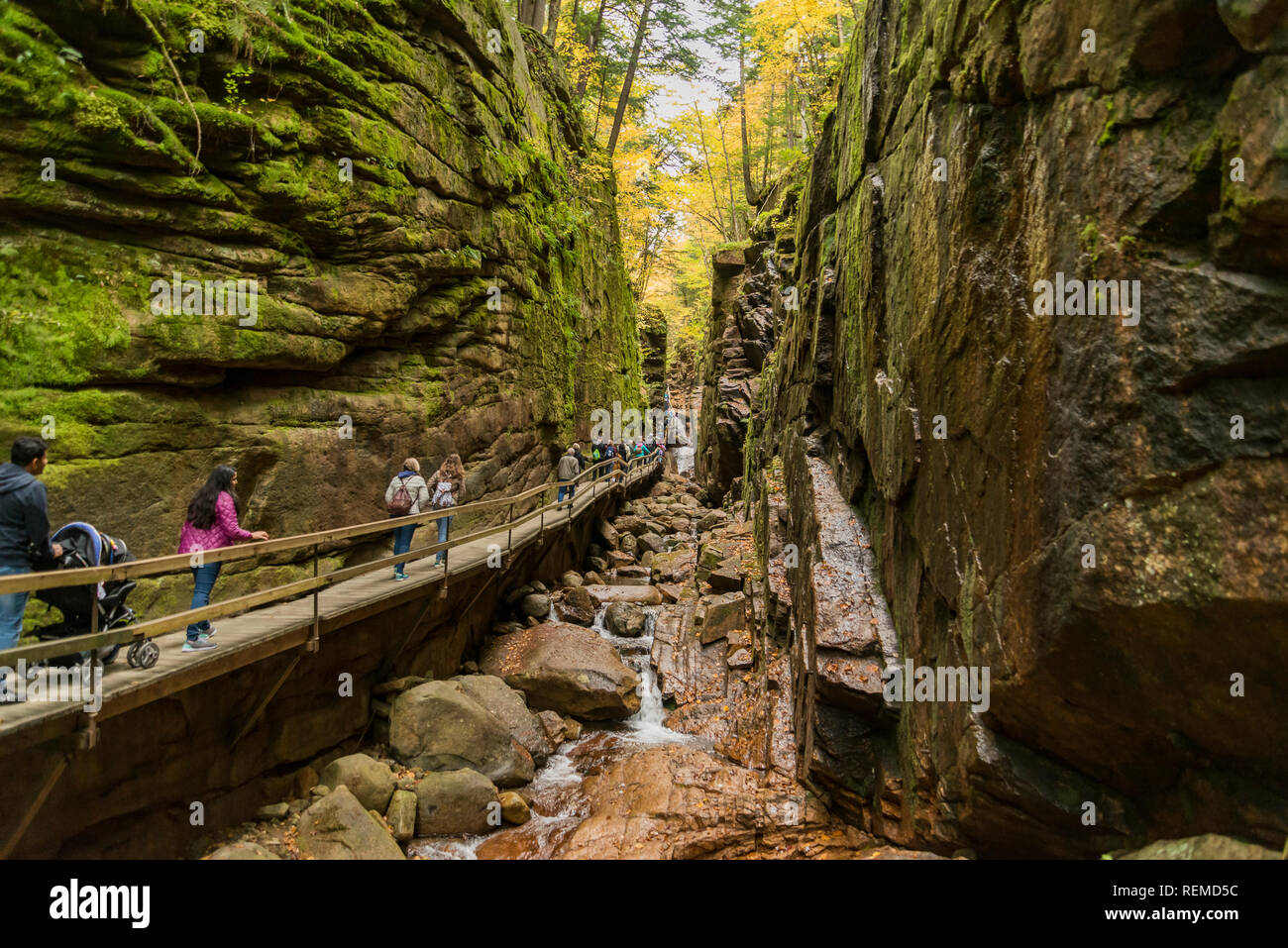 Flume gorge hi-res stock photography and images - Alamy