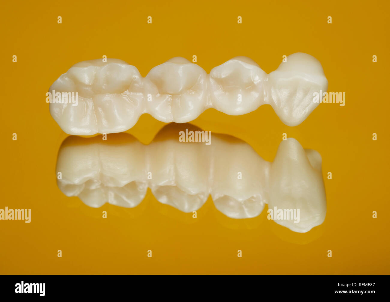 Ceramic zirconia teeth Stock Photo - Alamy