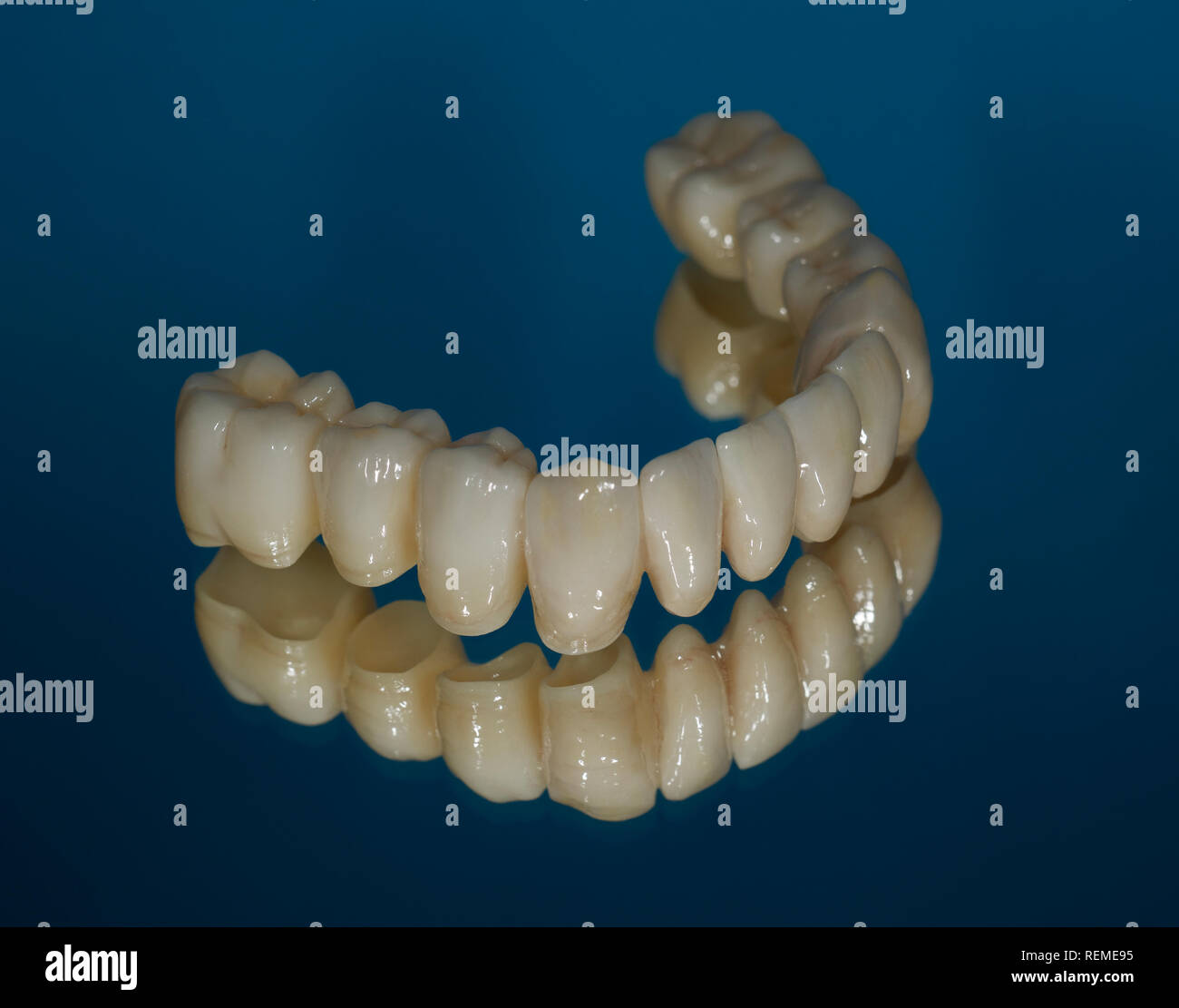 Ceramic zirconia teeth Stock Photo - Alamy