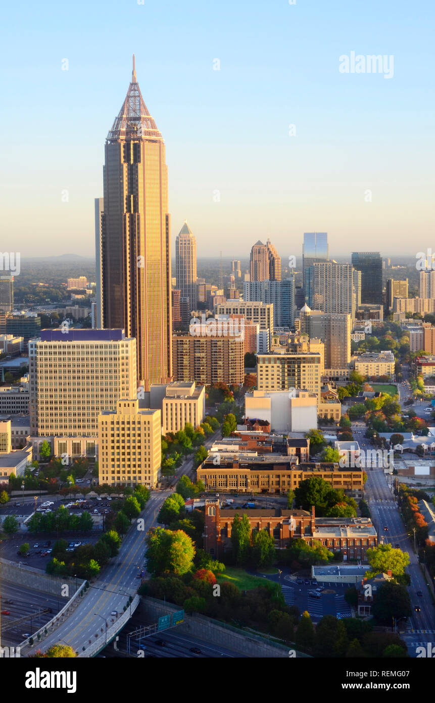 Georgia's beautiful skyline in Atlanta Stock Photo - Alamy