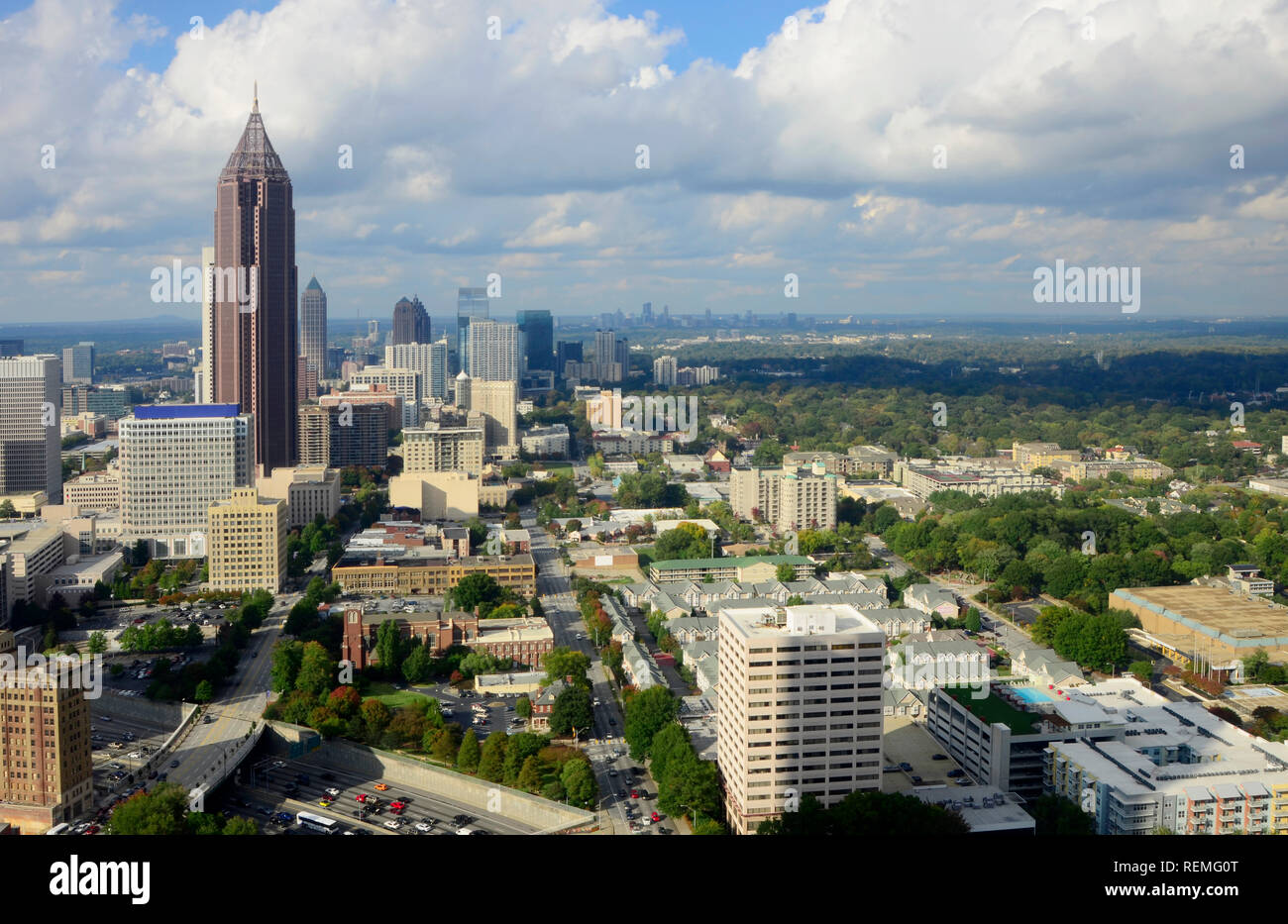 Georgia's beautiful skyline in Atlanta Stock Photo - Alamy