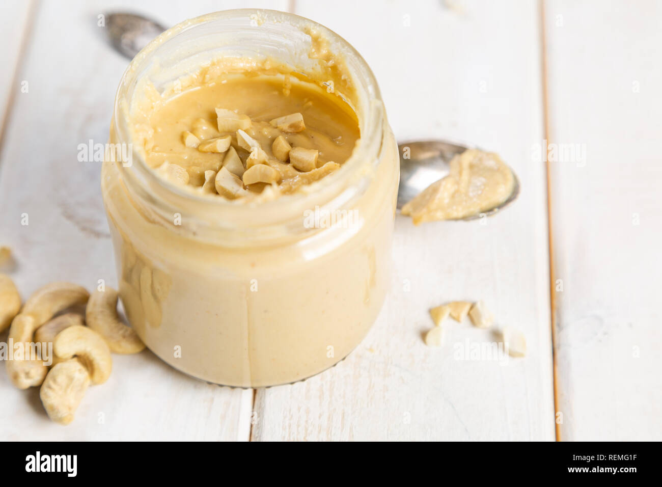 Crunchy cashew butter hi-res stock photography and images - Alamy