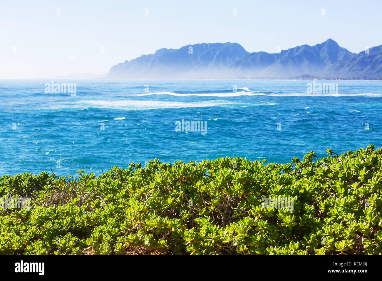 Beautiful landscapes in Oahu island, Hawaii Stock Photo - Alamy