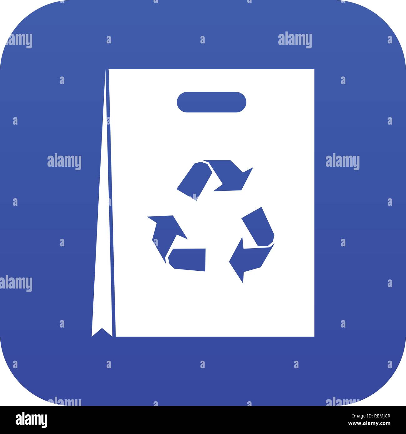 Package recycling icon digital blue Stock Vector Image & Art - Alamy