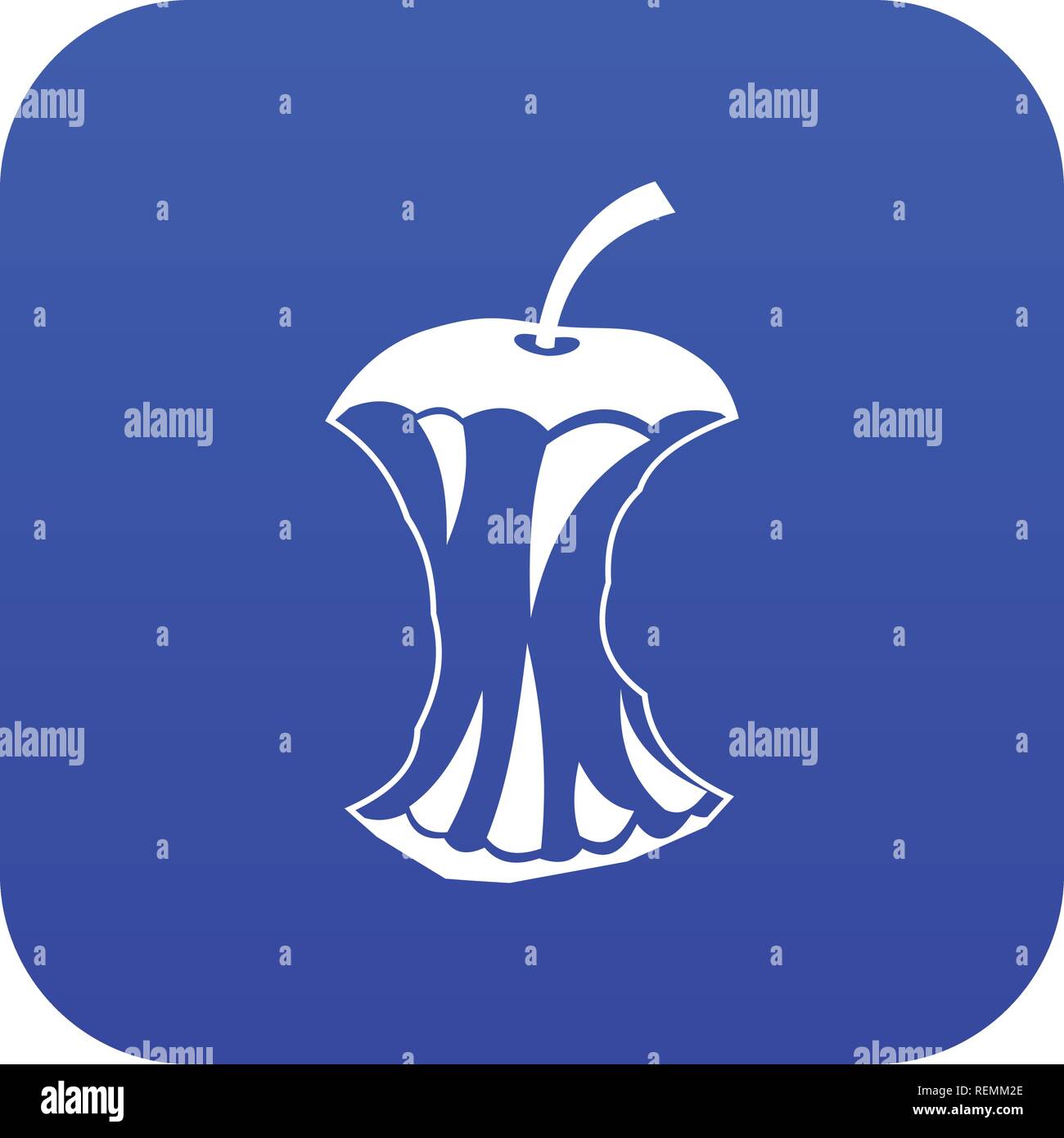 Apple core icon digital blue Stock Vector Image & Art - Alamy