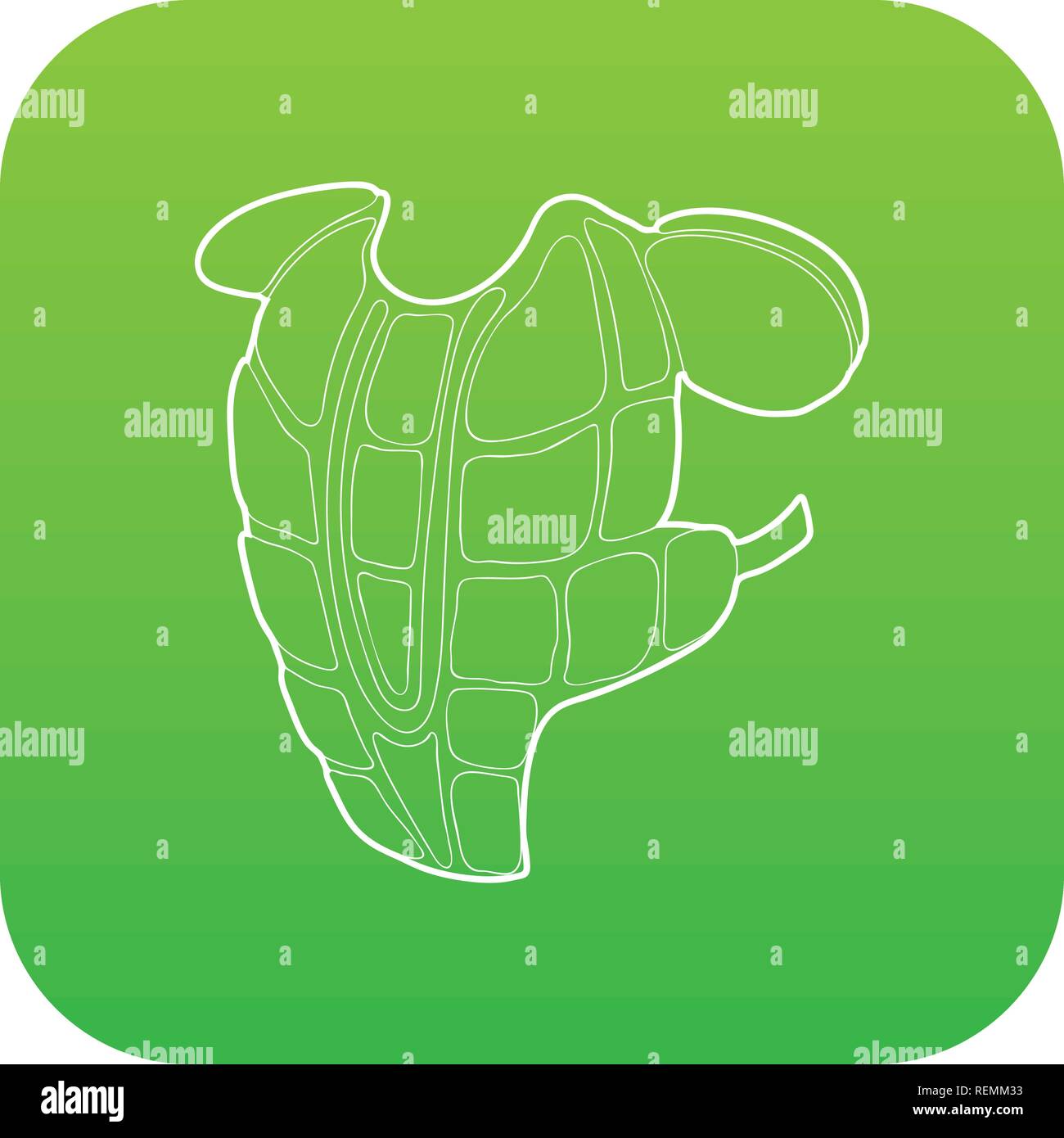 Baseball protect icon green vector Stock Vector Image & Art - Alamy