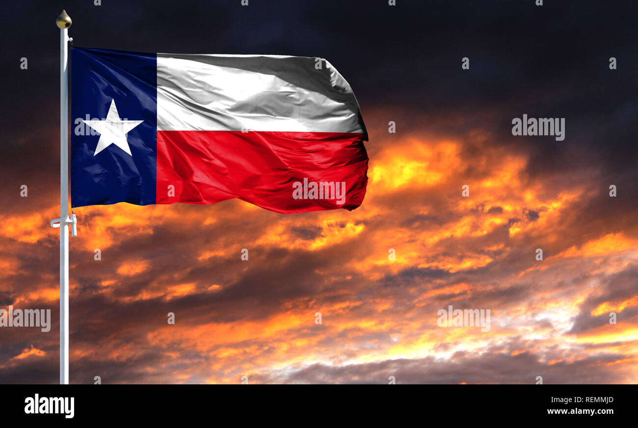 American Flag Texas Flag Flying High Resolution Stock Photography and ...