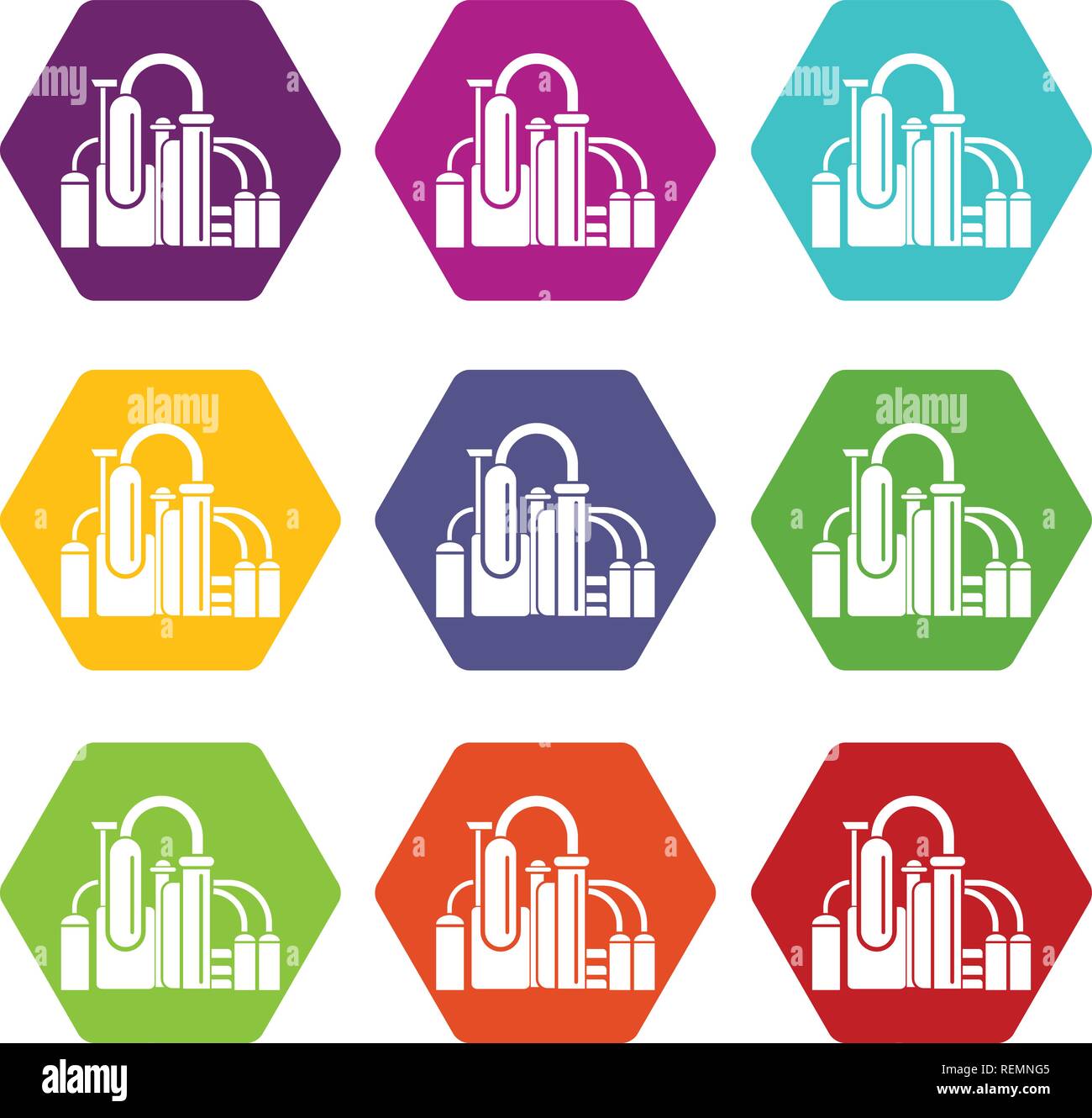 Chemical equipment icons set 9 vector Stock Vector Image & Art - Alamy