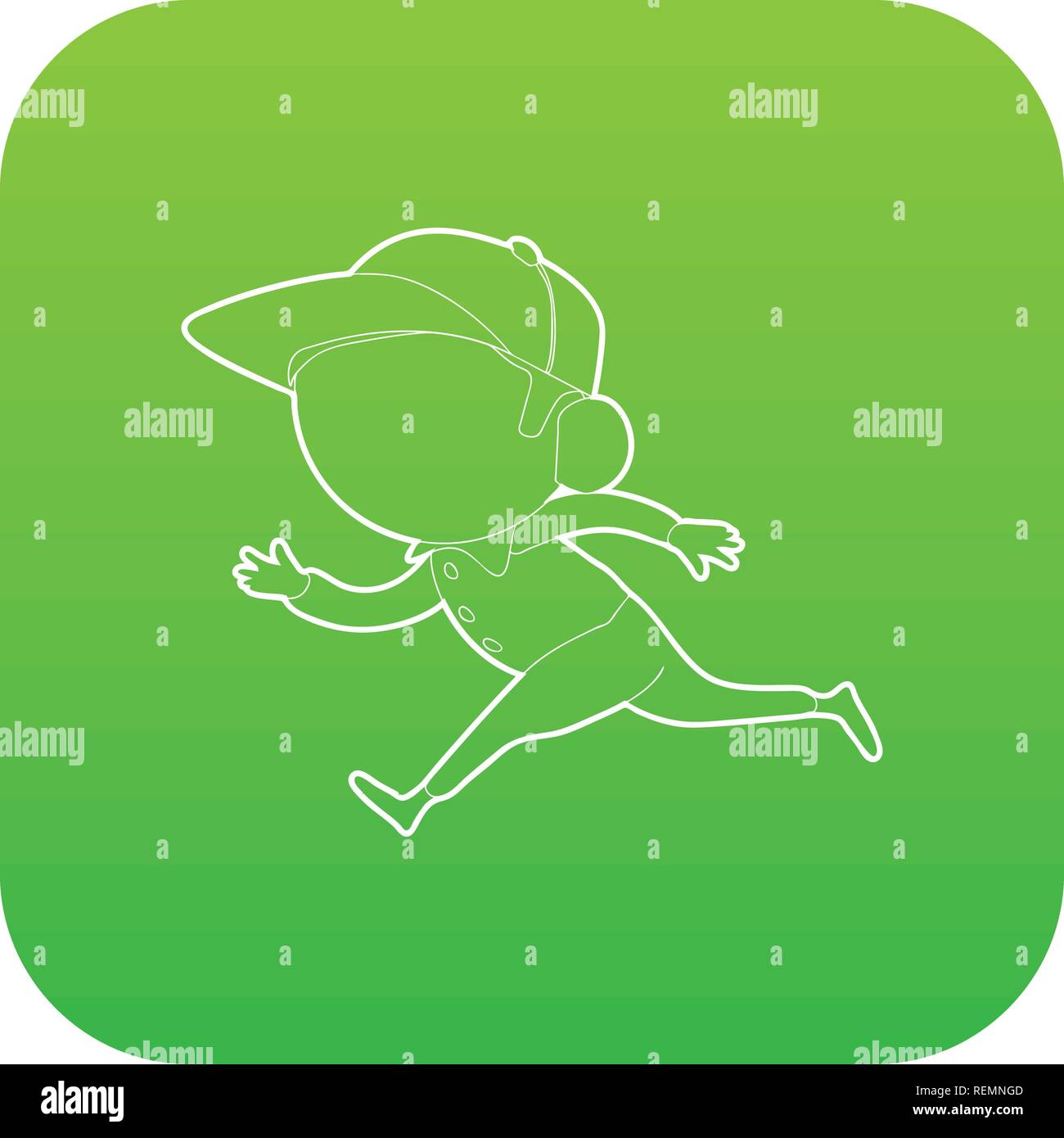 Running player icon green vector Stock Vector Image & Art - Alamy