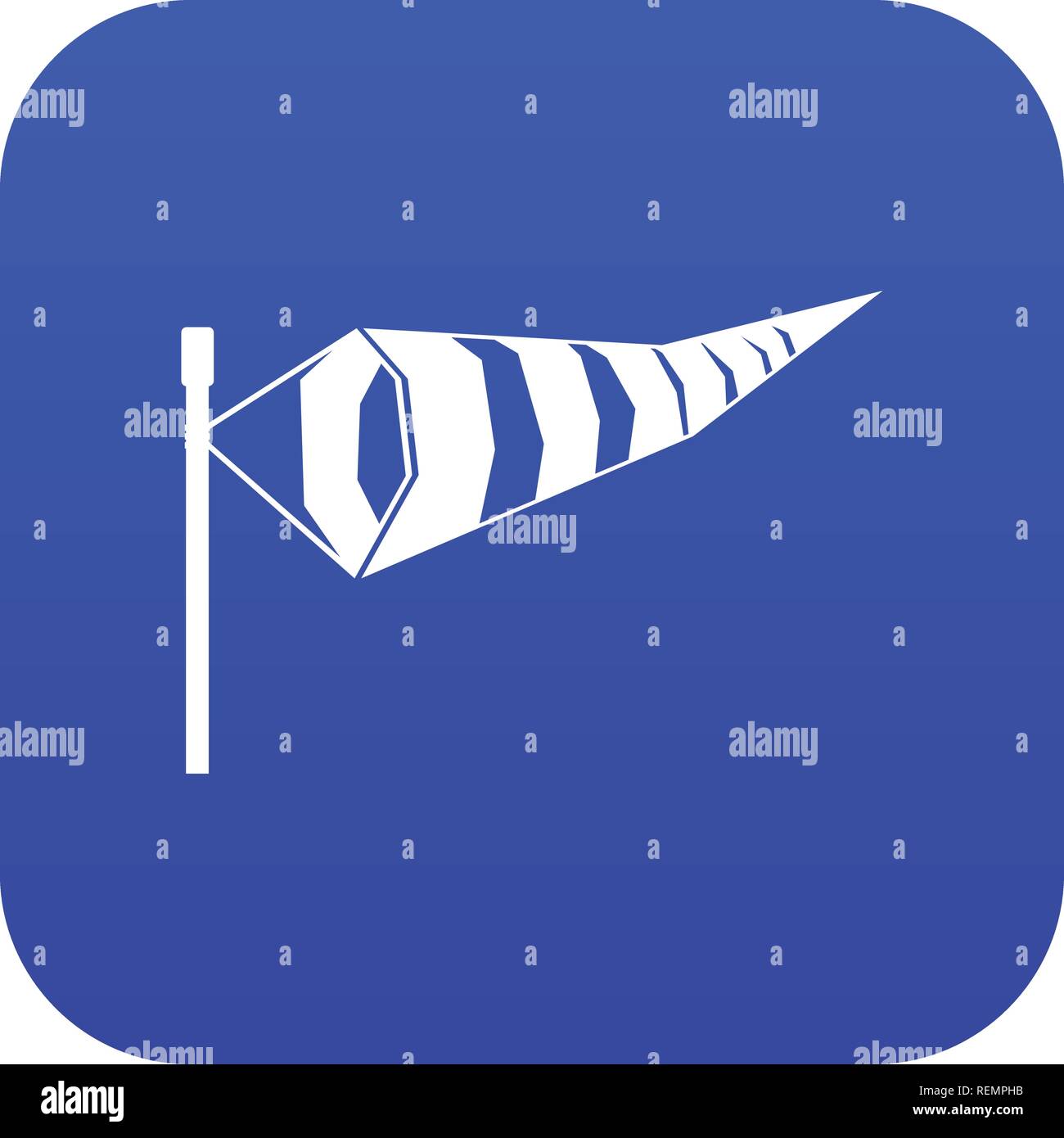 Windsock icon digital blue Stock Vector Image & Art - Alamy
