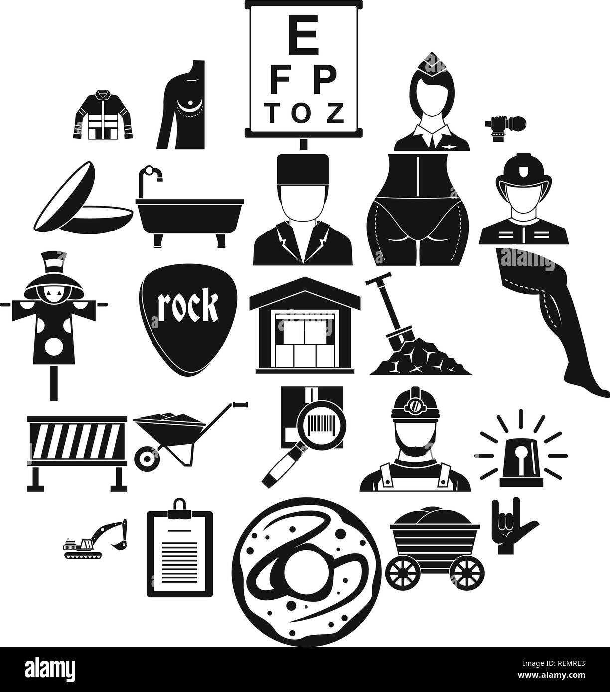 Black worker engineer team working Stock Vector Images - Alamy