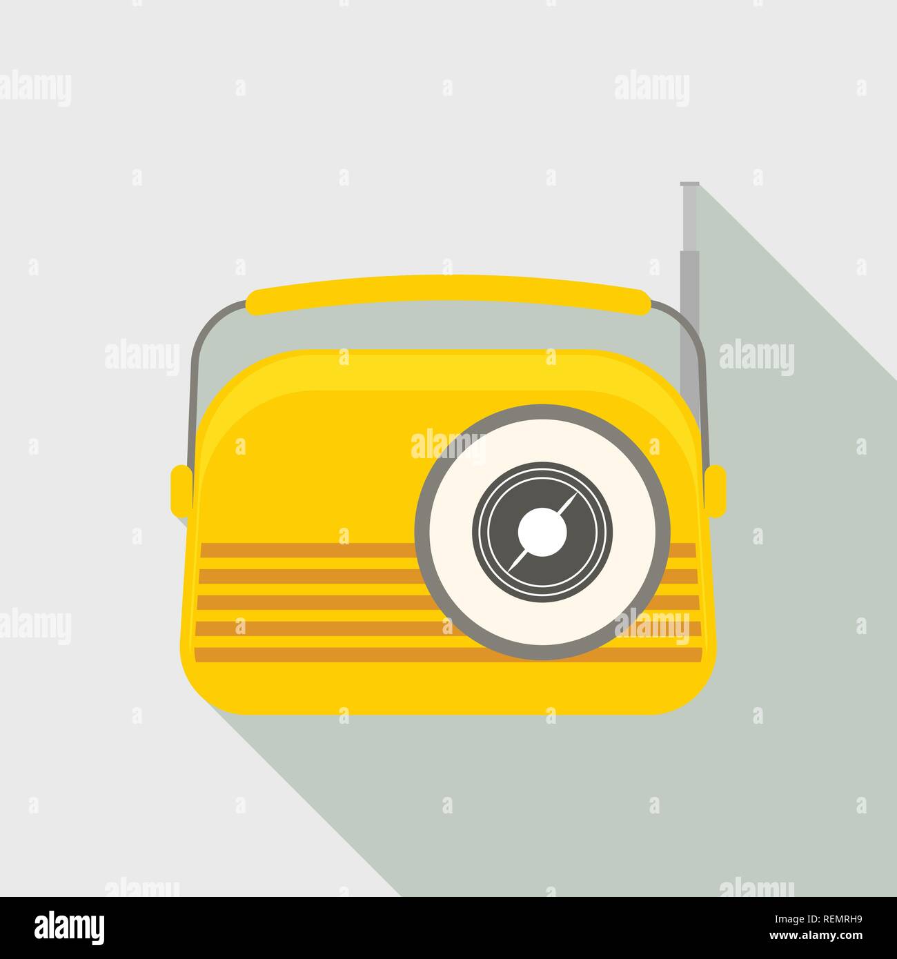 Yellow receiver old vintage Stock Vector Images - Alamy
