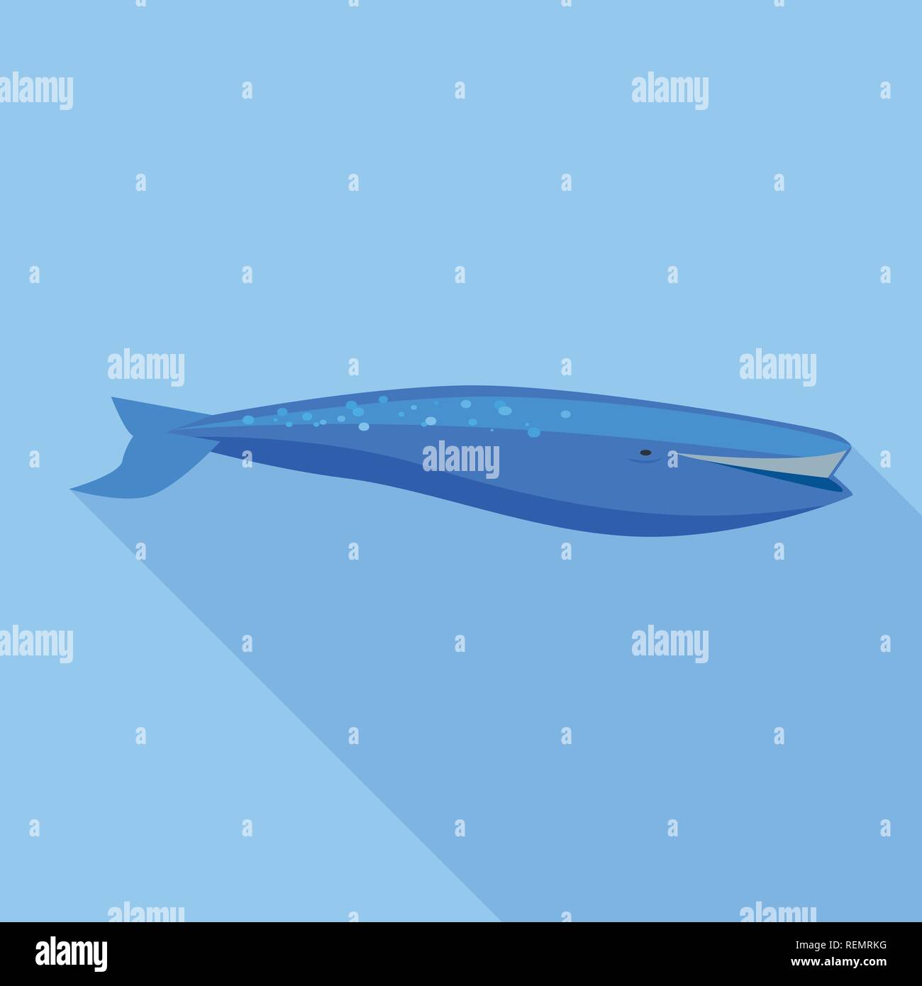 Blue whale icon, flat style Stock Vector Image & Art - Alamy