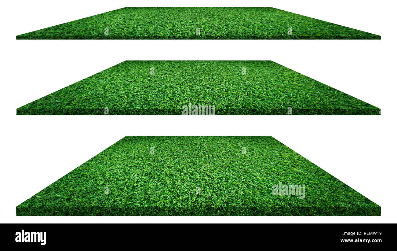 Grass texture isolated on white background for golf course, soccer ...