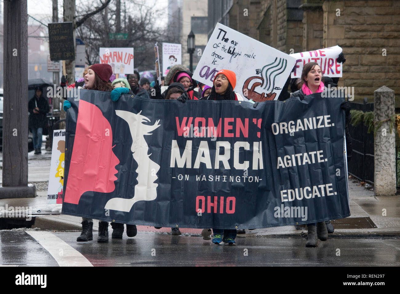 Women's March, Columbus Ohio Stock Photo - Alamy