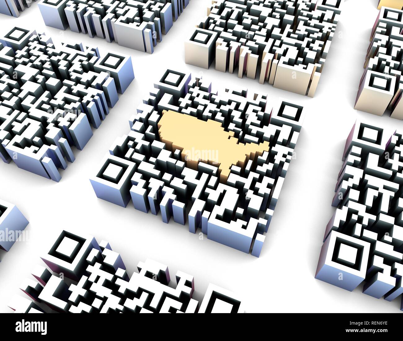 Electronic technology QR code, data transmission and storage ...