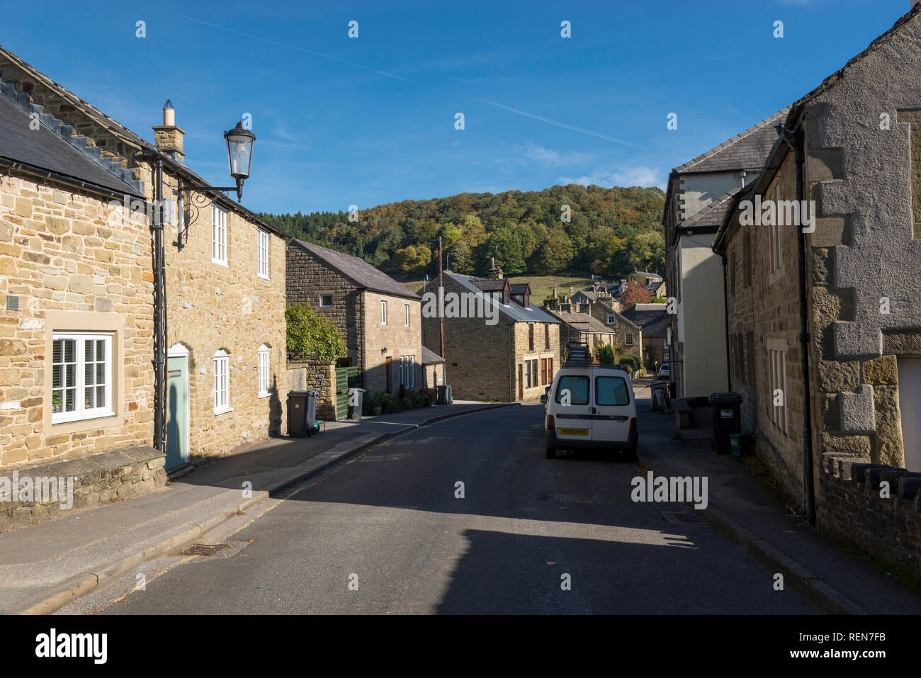 The Derbyshire village of Eyam. A popular tourist destination in the ...