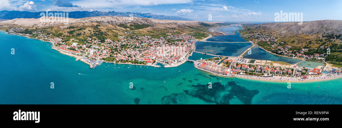 Town of Pag, island Pag, Croatia Stock Photo - Alamy