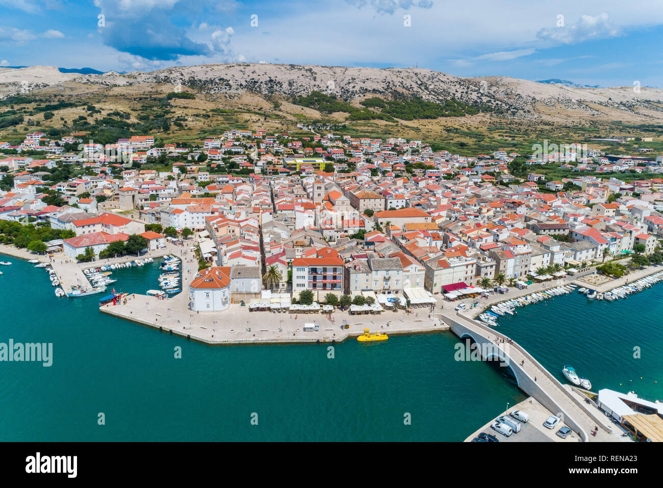 Town of Pag, island Pag, Croatia Stock Photo - Alamy Town of Pag, island Pag, Croatia Stock Photo - Alamy
