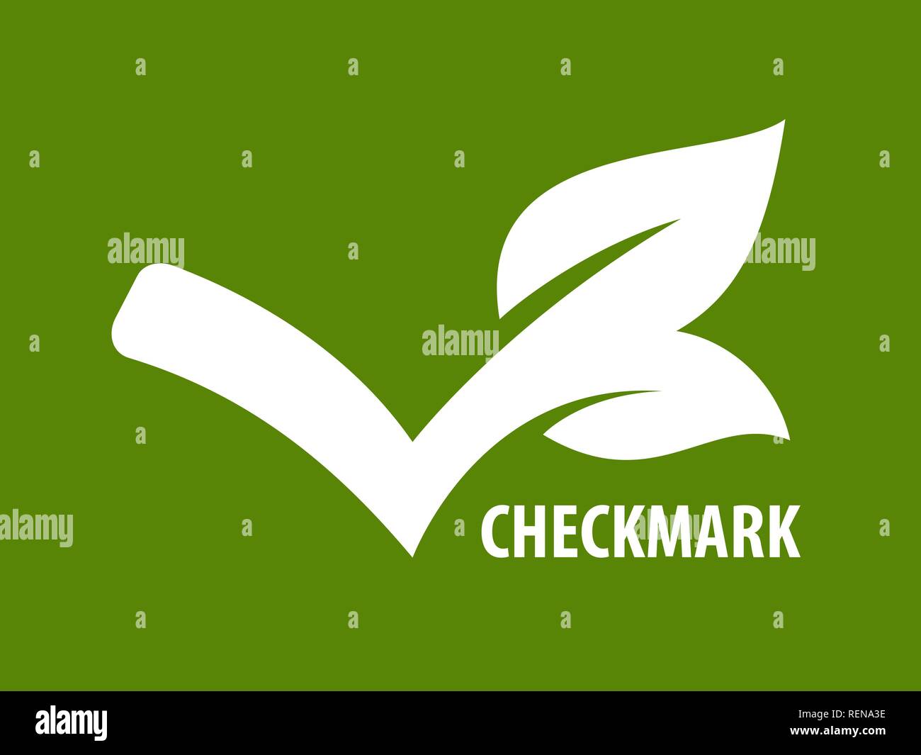 ECO checkmark icon Stock Vector Image & Art - Alamy