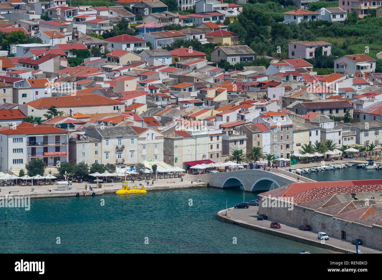 Town of Pag, island Pag, Croatia Stock Photo - Alamy