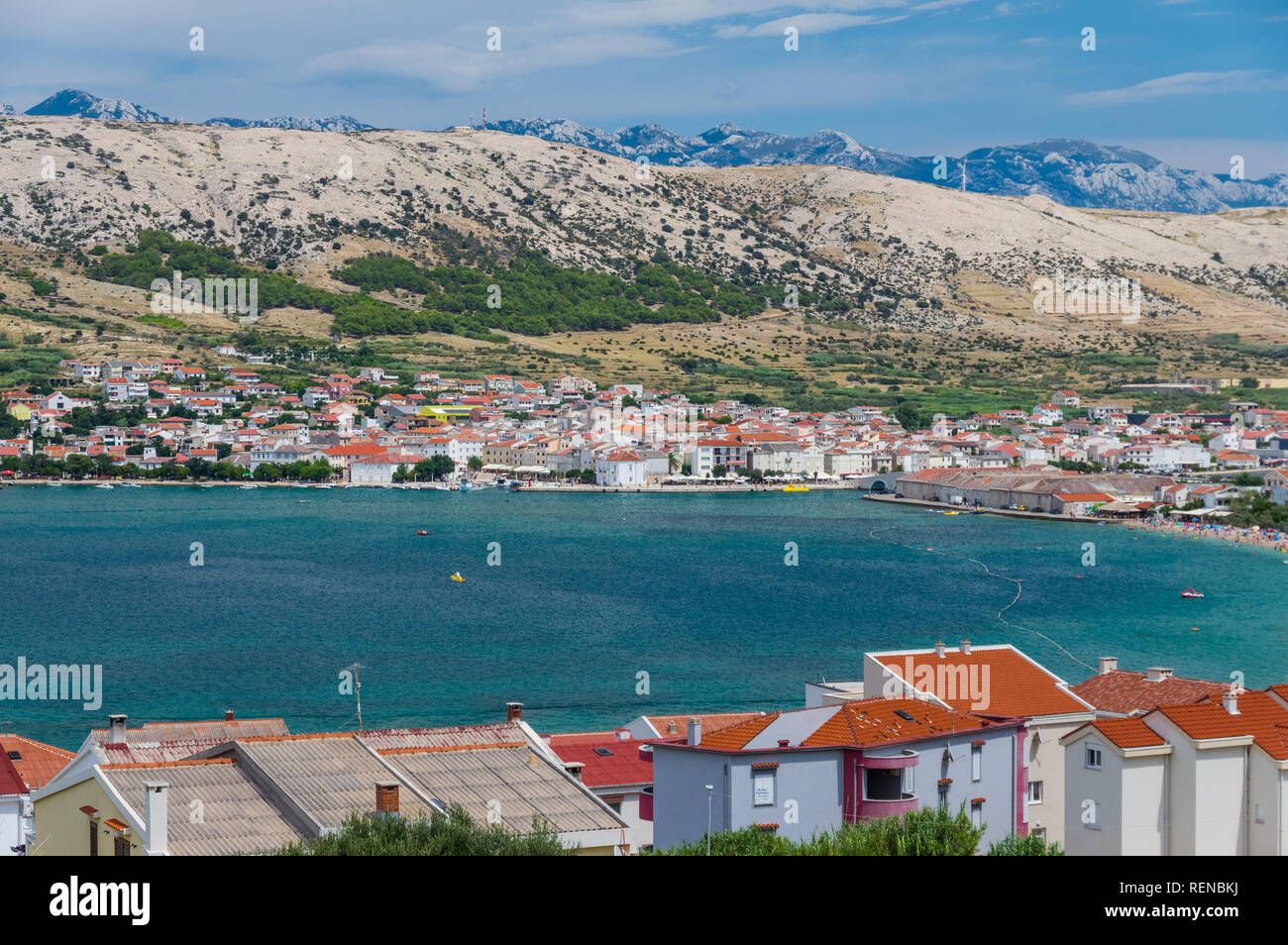 Town of Pag, island Pag, Croatia Stock Photo - Alamy