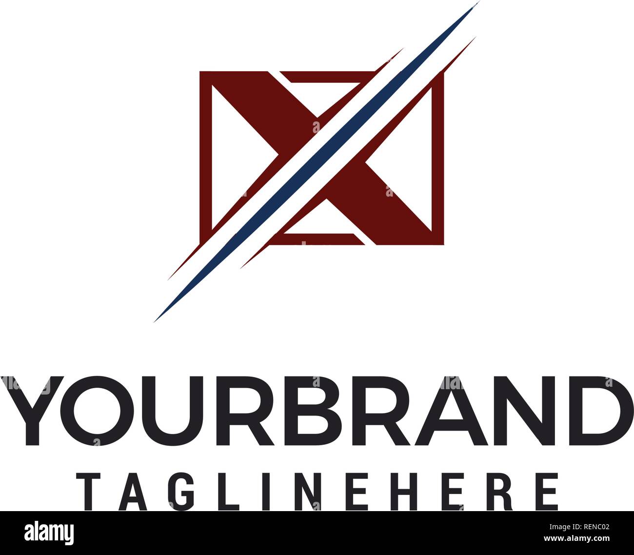 Letter X square Logo Template vector illustration design Stock Vector ...