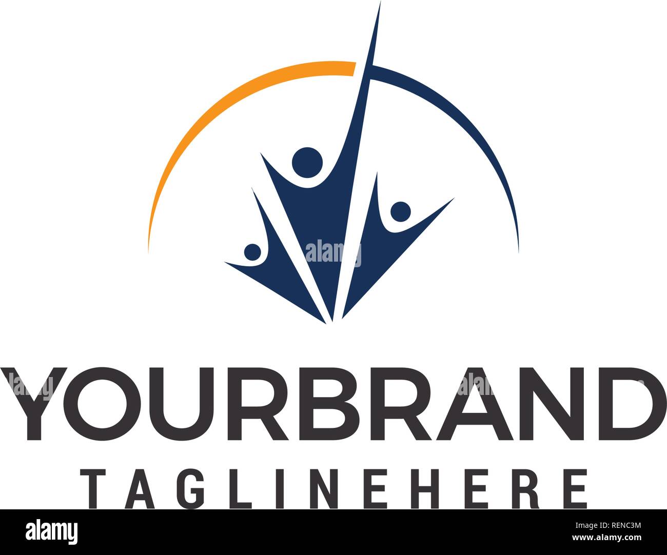 vector people logo design template elements Stock Vector Image & Art ...