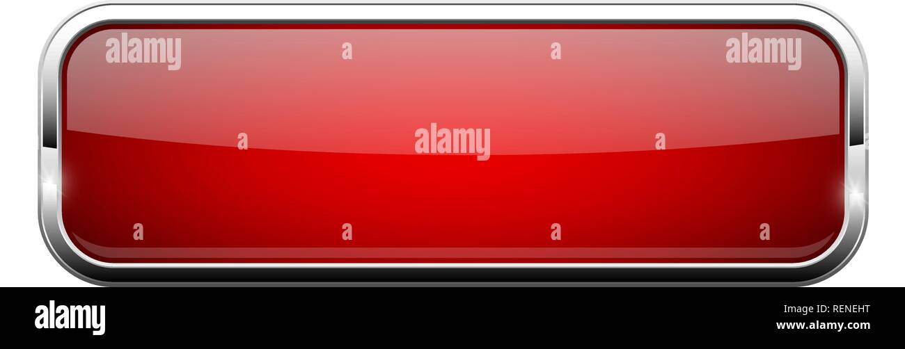 Red glass button. Shiny rectangle 3d web icon Stock Vector Image & Art ... Red glass button. Shiny rectangle 3d web icon Stock Vector Image & Art ...