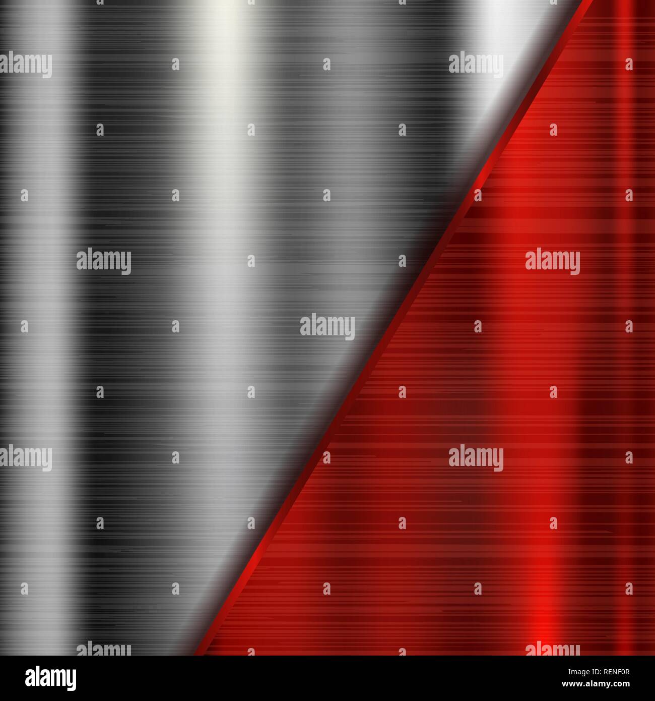 Metal background with red element Stock Vector Image & Art - Alamy