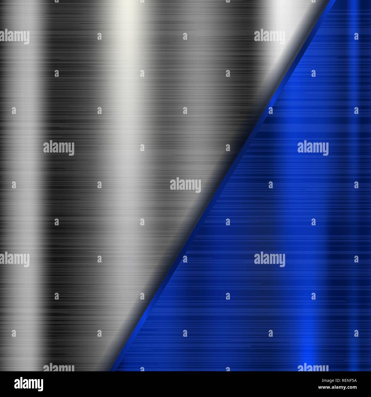 Metal background with blue element Stock Vector Image & Art - Alamy