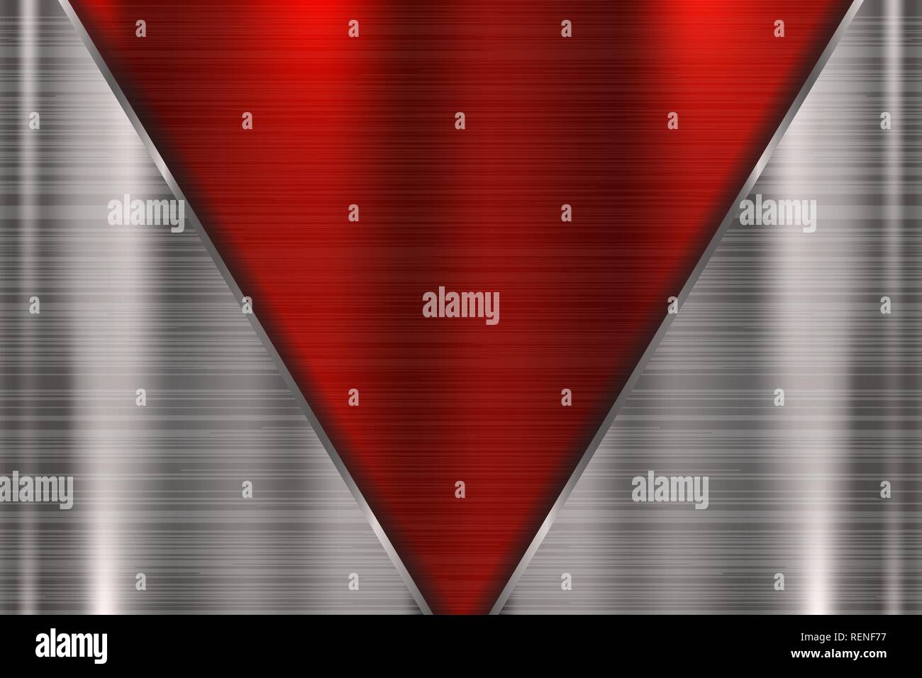 Metal background with red element Stock Vector Image & Art - Alamy