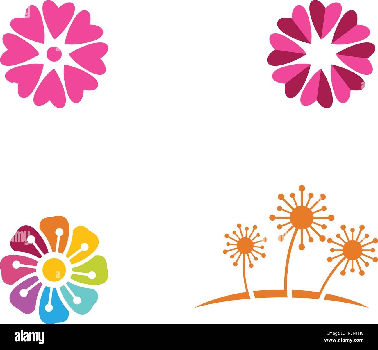 flower vector icon design template illustration Stock Vector Image ...