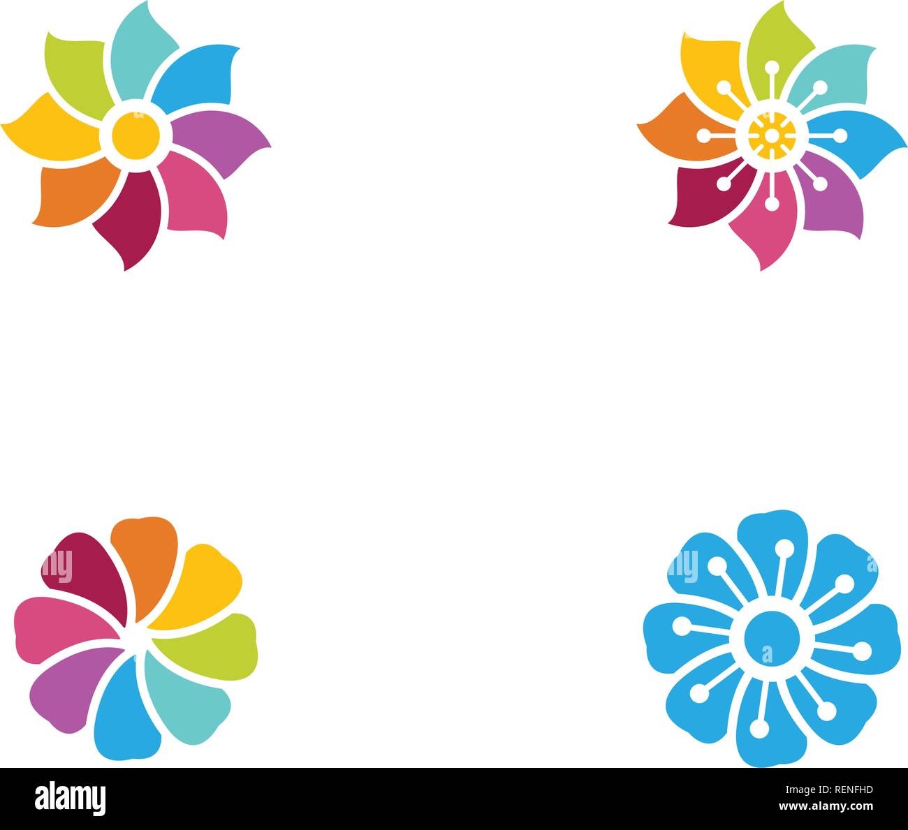 flower vector icon design template illustration Stock Vector Image ...
