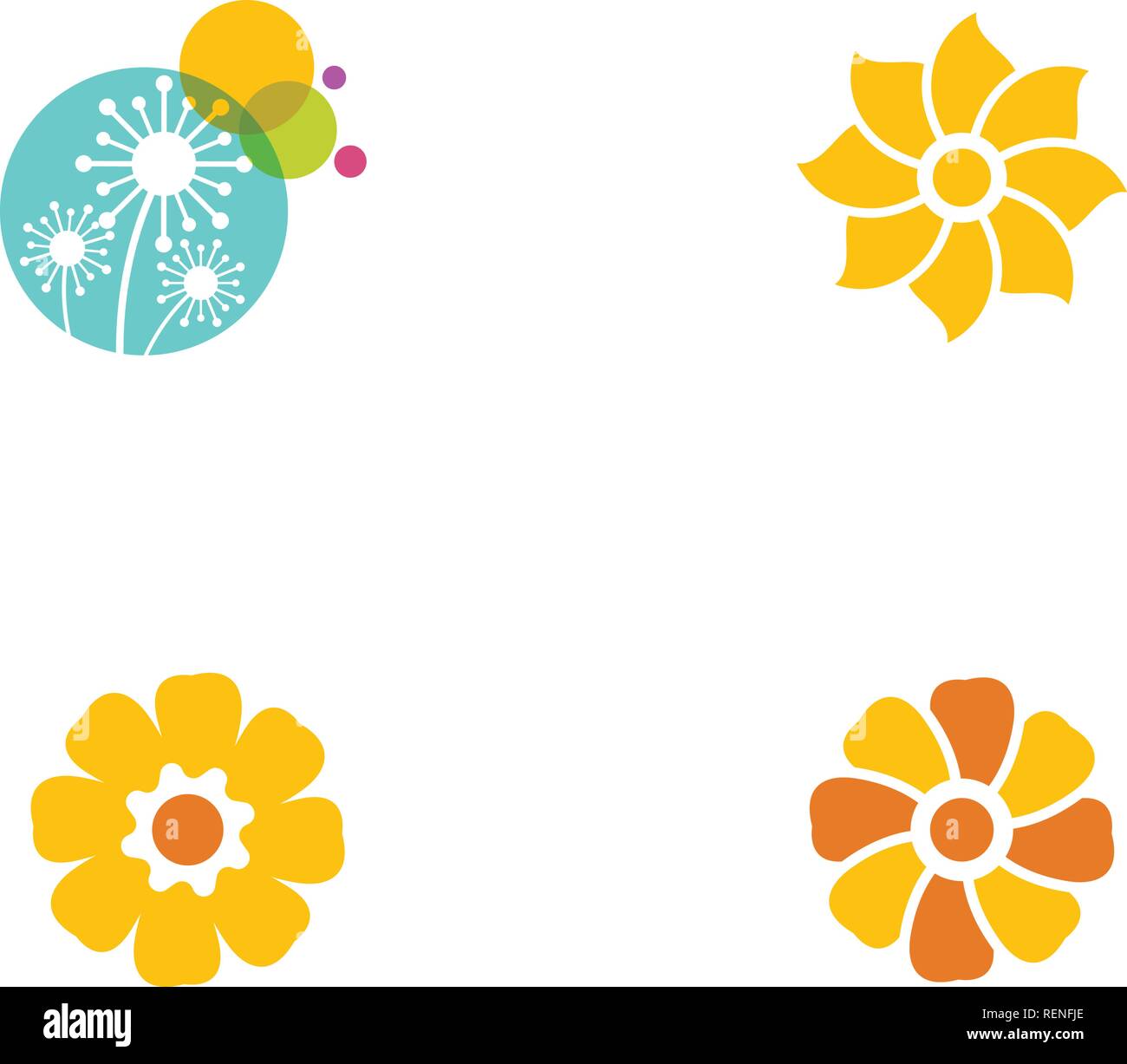 flower vector icon design template illustration Stock Vector Image ...