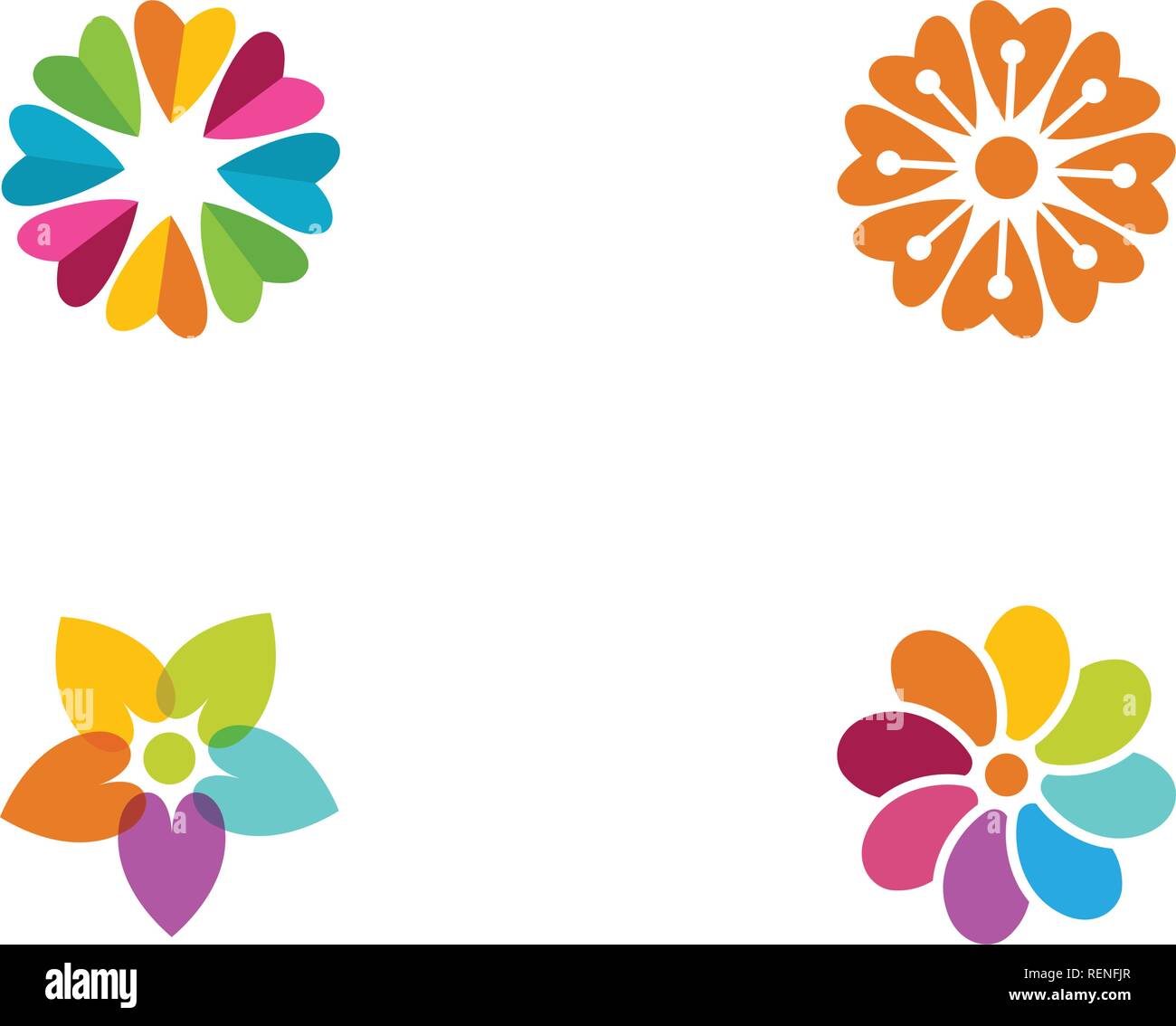 flower vector icon design template illustration Stock Vector Image ...