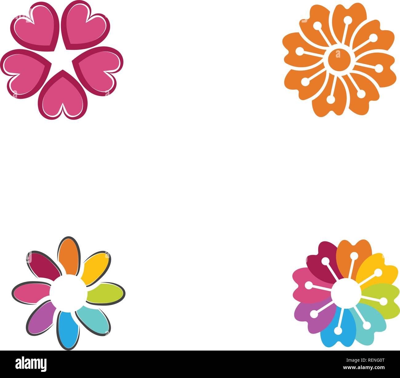 flower vector icon design template illustration Stock Vector Image ...