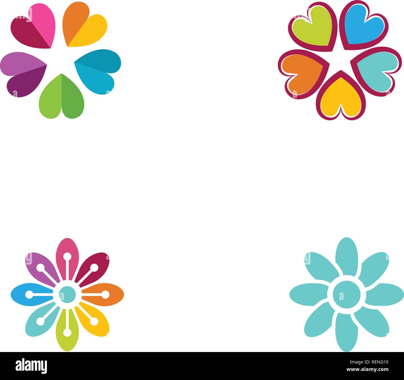 flower vector icon design template illustration Stock Vector Image ...