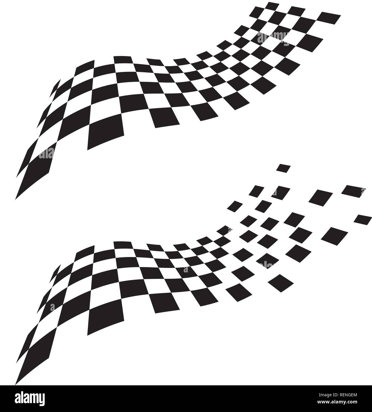 Race flag icon, simple design illustration vector Stock Vector Image ...