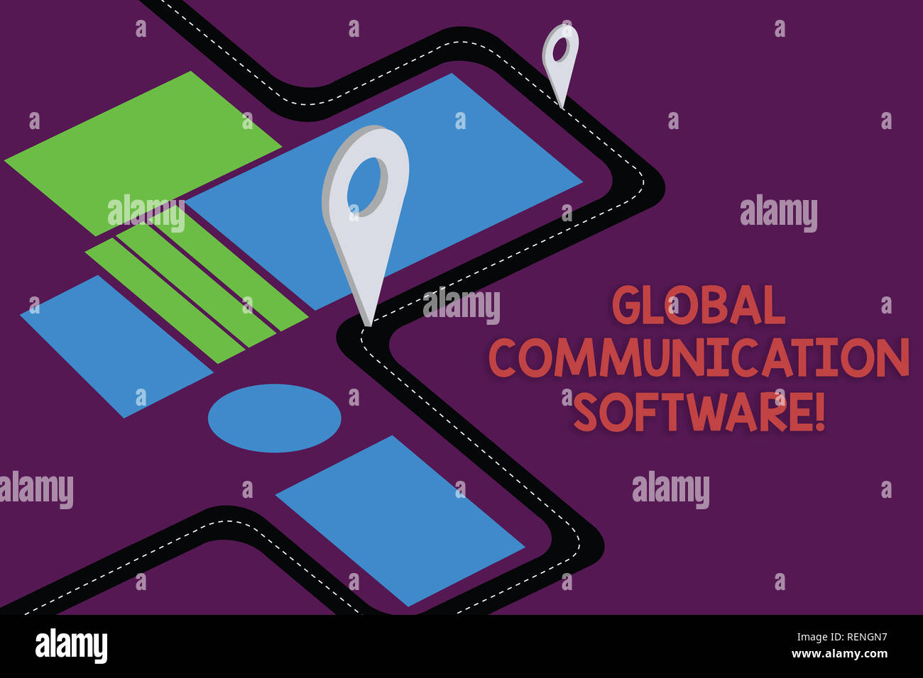 Writing note showing Global Communication Software. Business photo ...