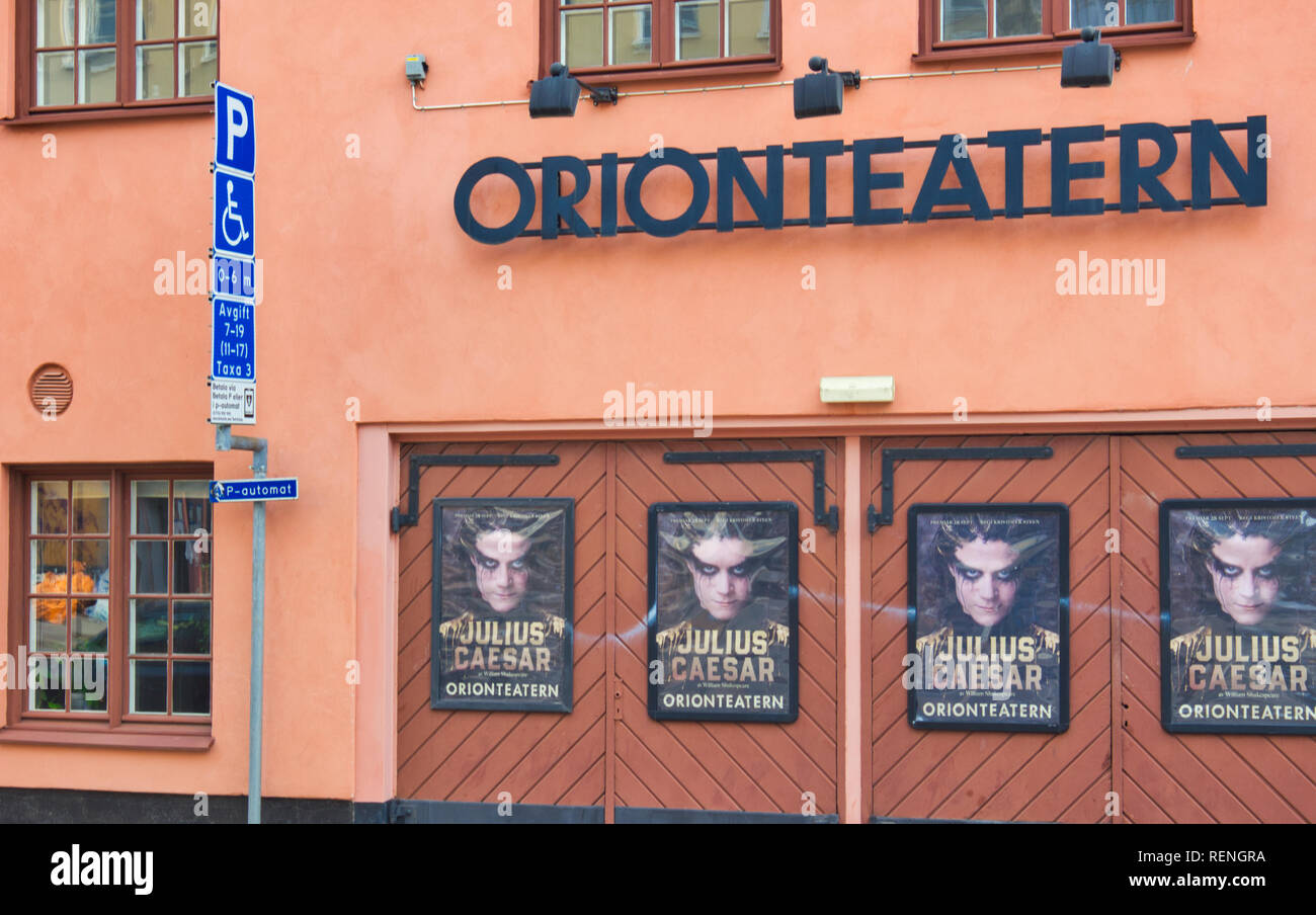 Orionteatern (Orion Theatre), Stockholm, Sweden, Scandinavia Stock ...